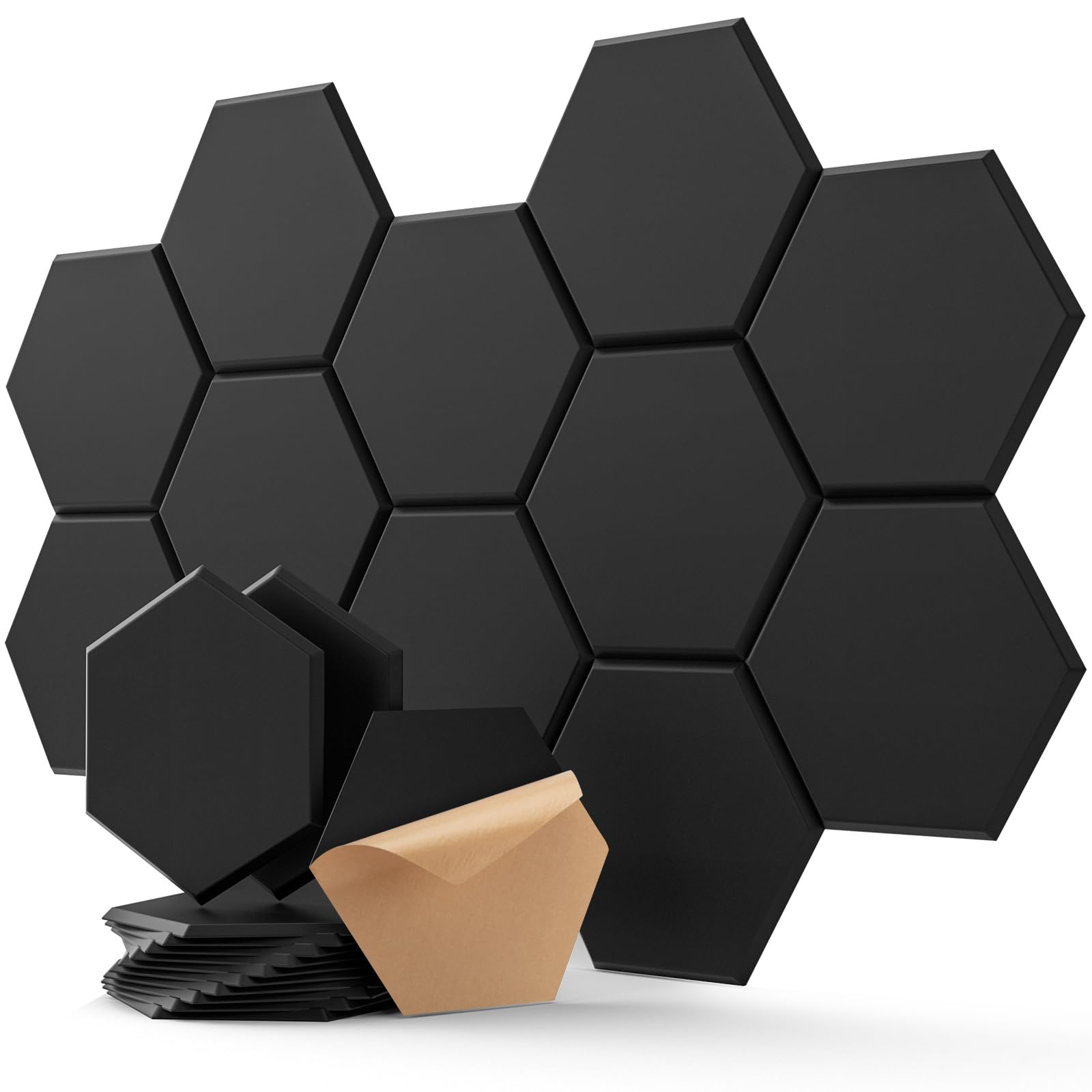 Amazon.com: Soundsbay Acoustic Panels, 12 Pack Hexagon Soundproof Wall ...
