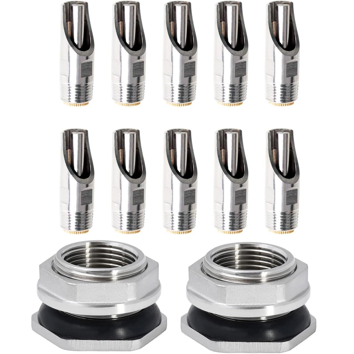 Amazon.com: 1/2" NPT Pig Nipple Water Feeder with 1/2" FPT Bulkhead ...