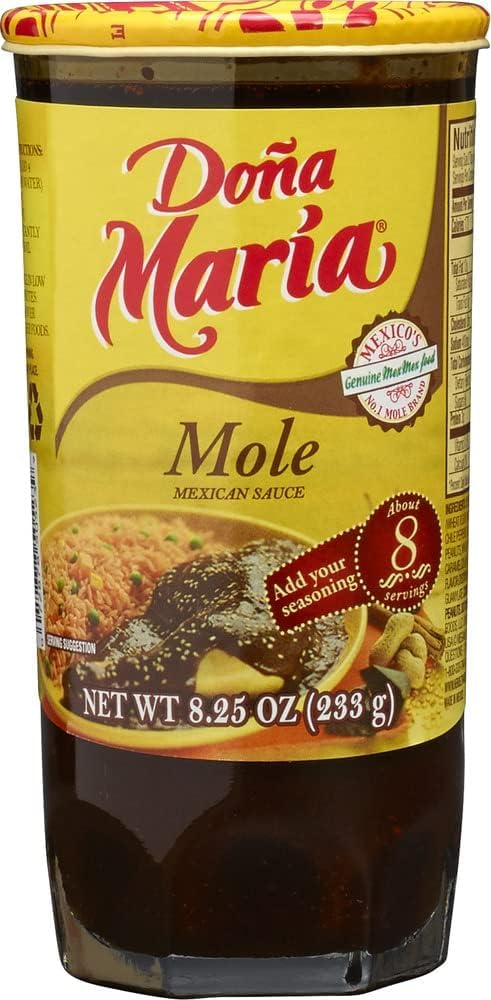 Gewürzpaste aus Mexiko, Glas 235g - Mole Adobo DOÑA MARIA 235g : Amazon ...