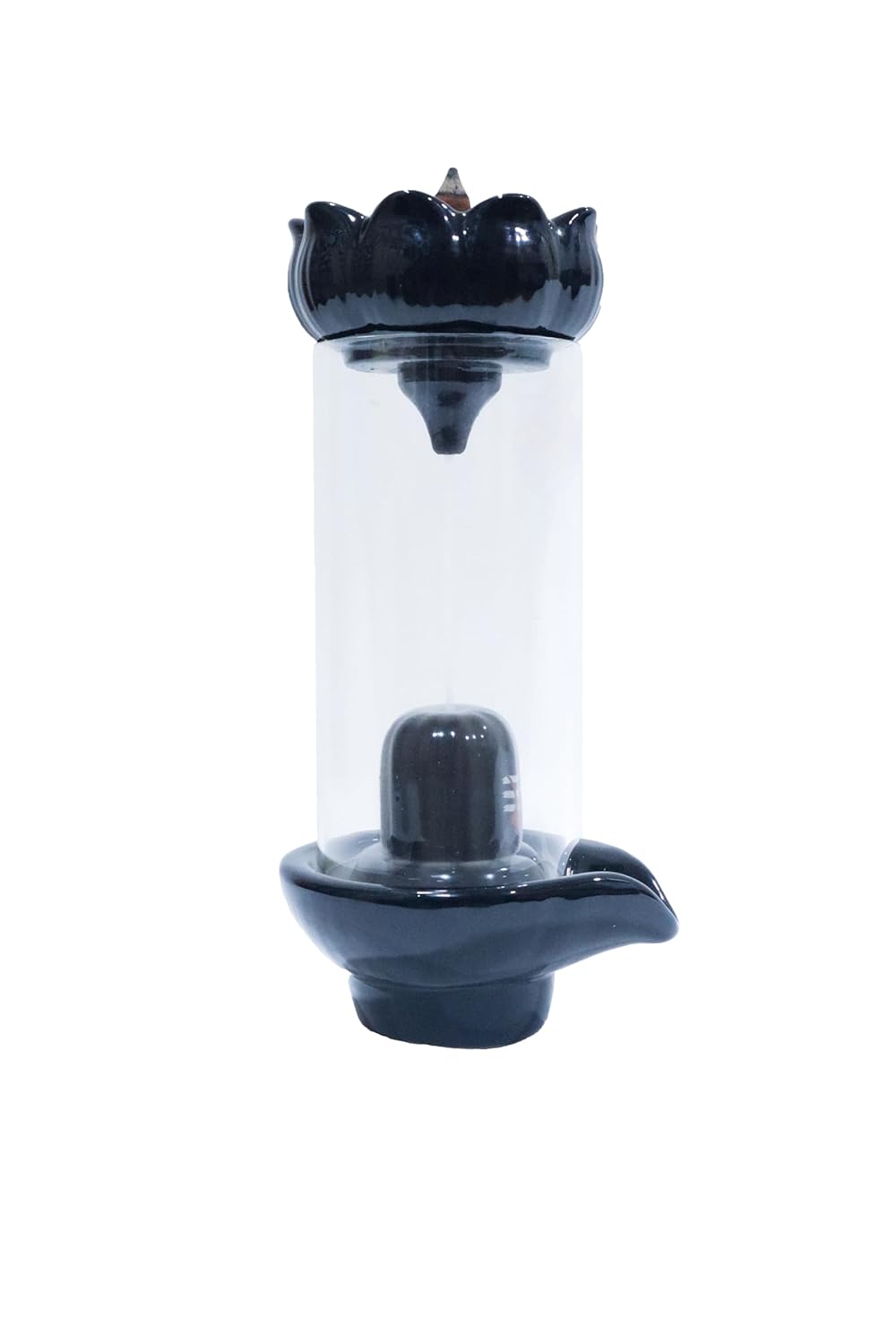 Shiva Ceramic Smoke Fountain Aromatic Backflow Incense Cone Burner Lord ...