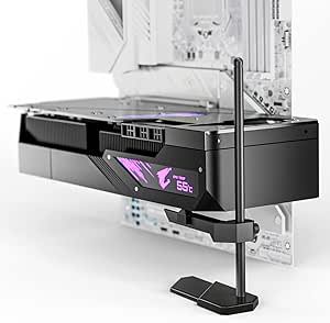 Novonest Soporte de GPU, soporte de tarjeta gráfica negra para tarjetas de video de aluminio ...