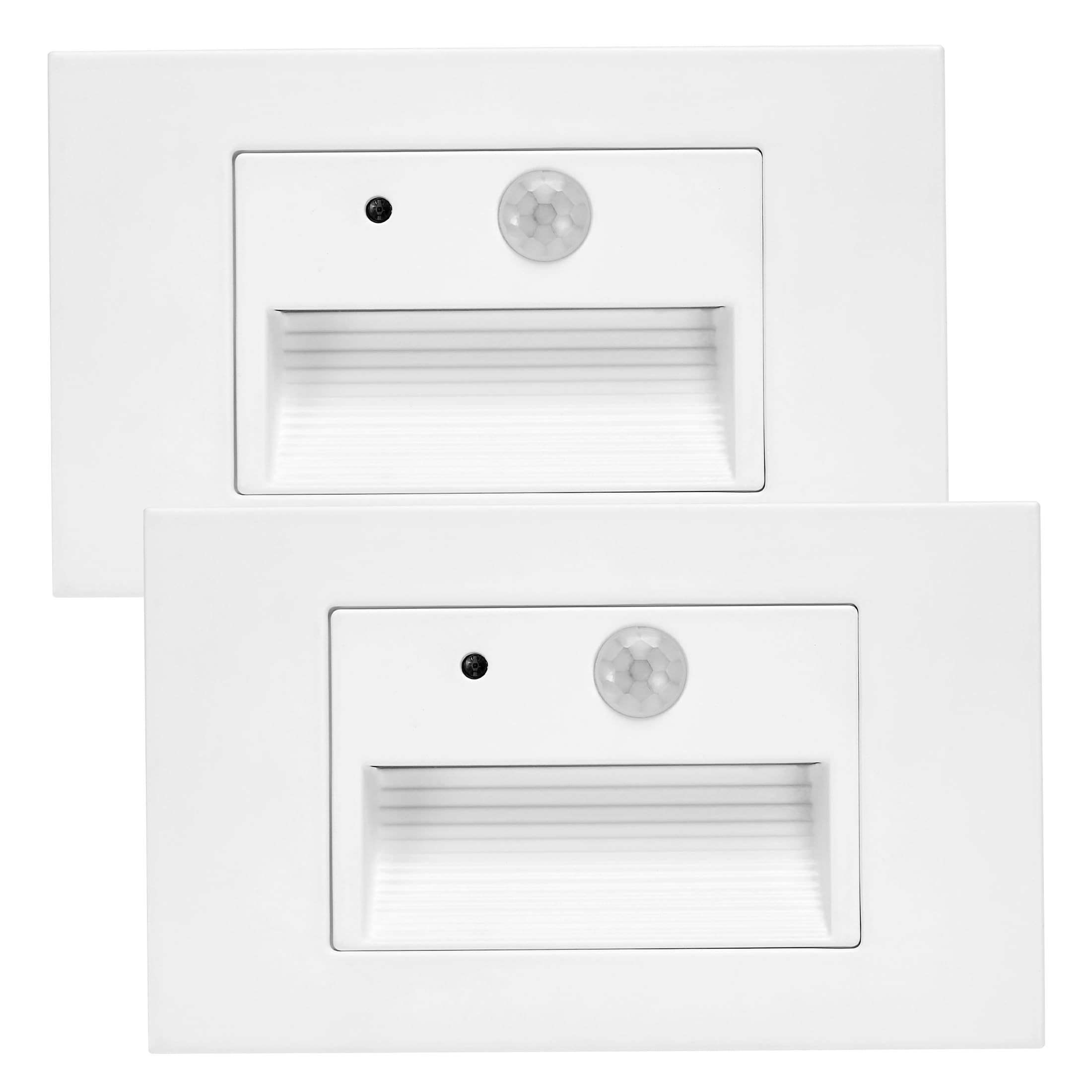 Maxxima 2 Pack Horizontal LED Motion Sensor Step Light - Modern Indoor ...