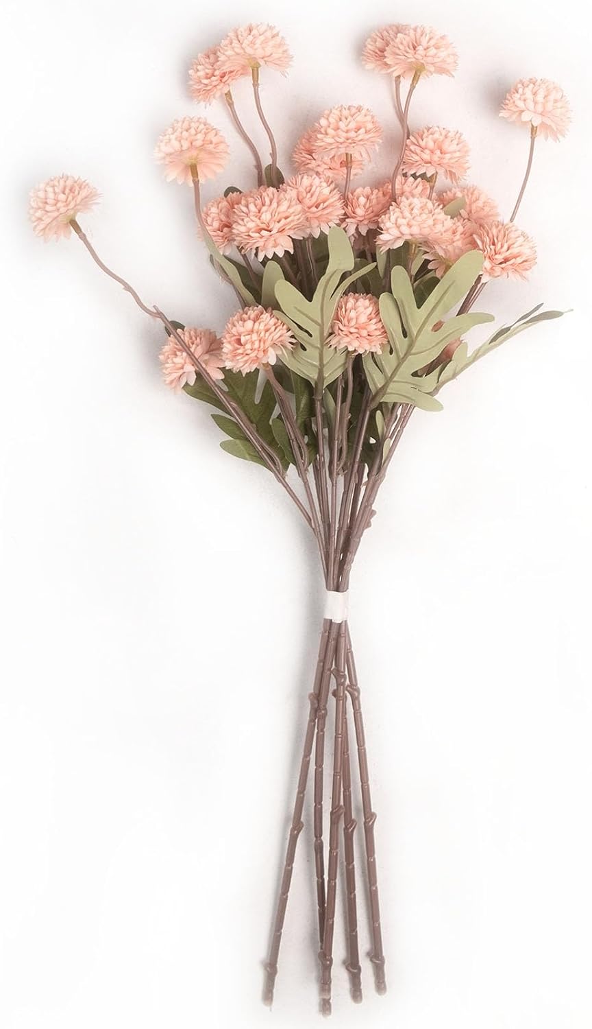 Amazon.com: EQUSPUR 5 Pcs Artificial Pink Pompon Mums Small Flowers, 20 ...