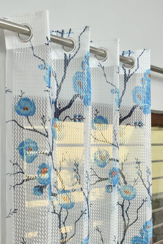 Buy Tishan Decor Creations- 1 Piece Polyester Fancy Sheer - Printed Net ...