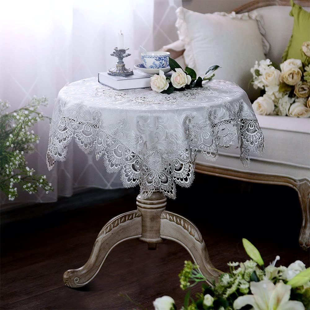 Amazon.com: ARTABLE Lace Small Table Cloth Fall Christmas Macrame ...