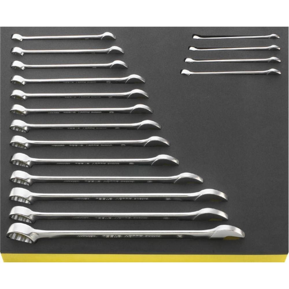Stahlwille 96830164 Combination Wrench Set - 17 Pieces, Chrome Alloy ...