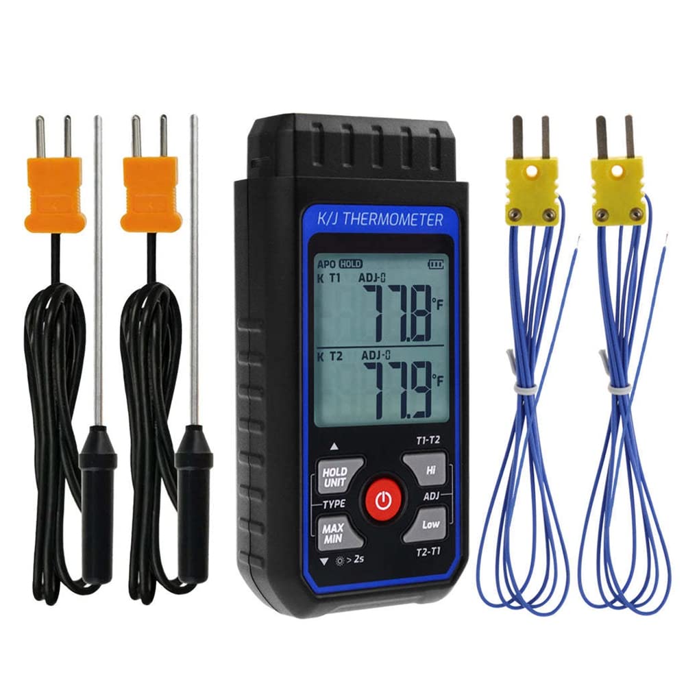 GOSIA ThermomèTre à Thermocouple ThermomèTre NuméRique de Type K avec 4 ...