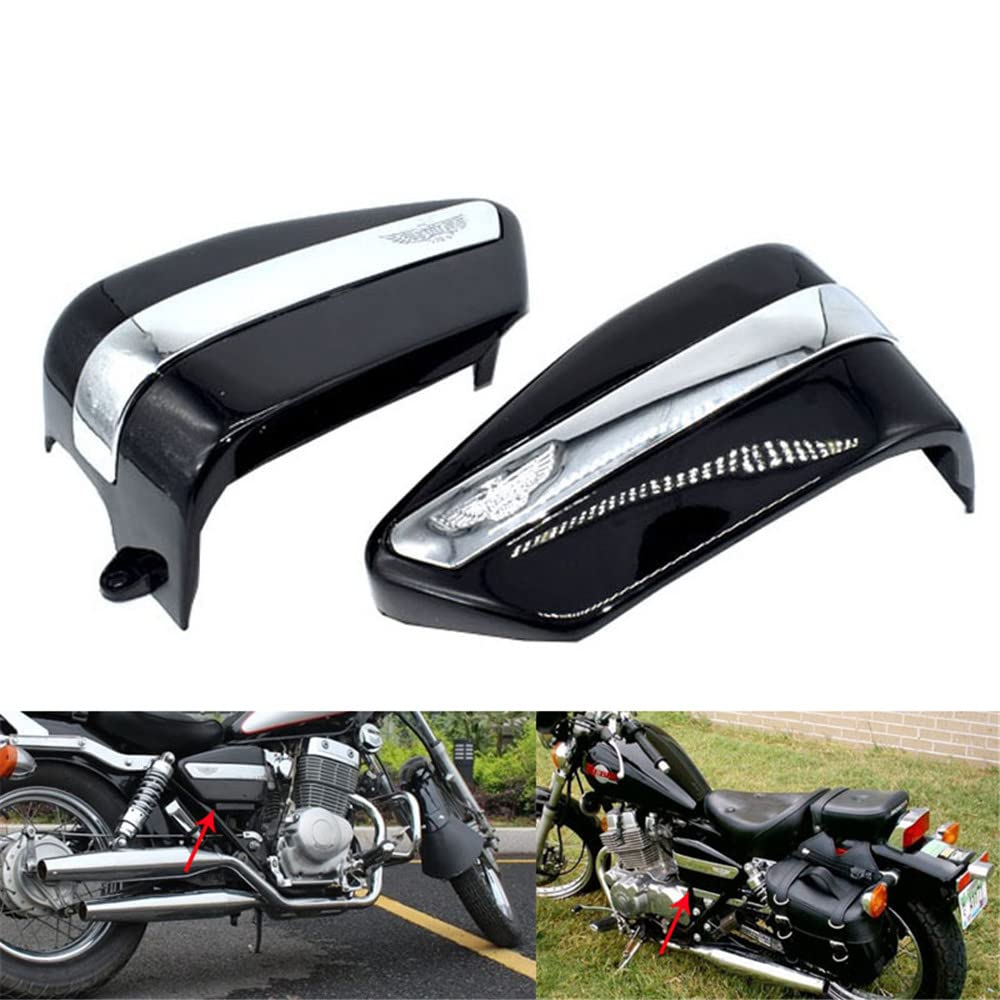Amazon.com: YXMTPTCO Motorcycle Cruiser Left & Right Pair Battery ...