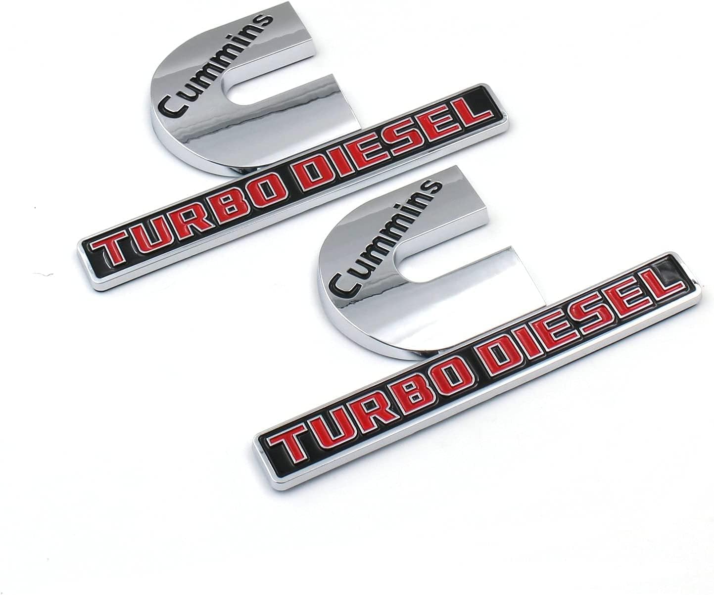 2Pack Cummins Turbo Diesel Emblems 3D Decal Badges Compatible with Ram ...