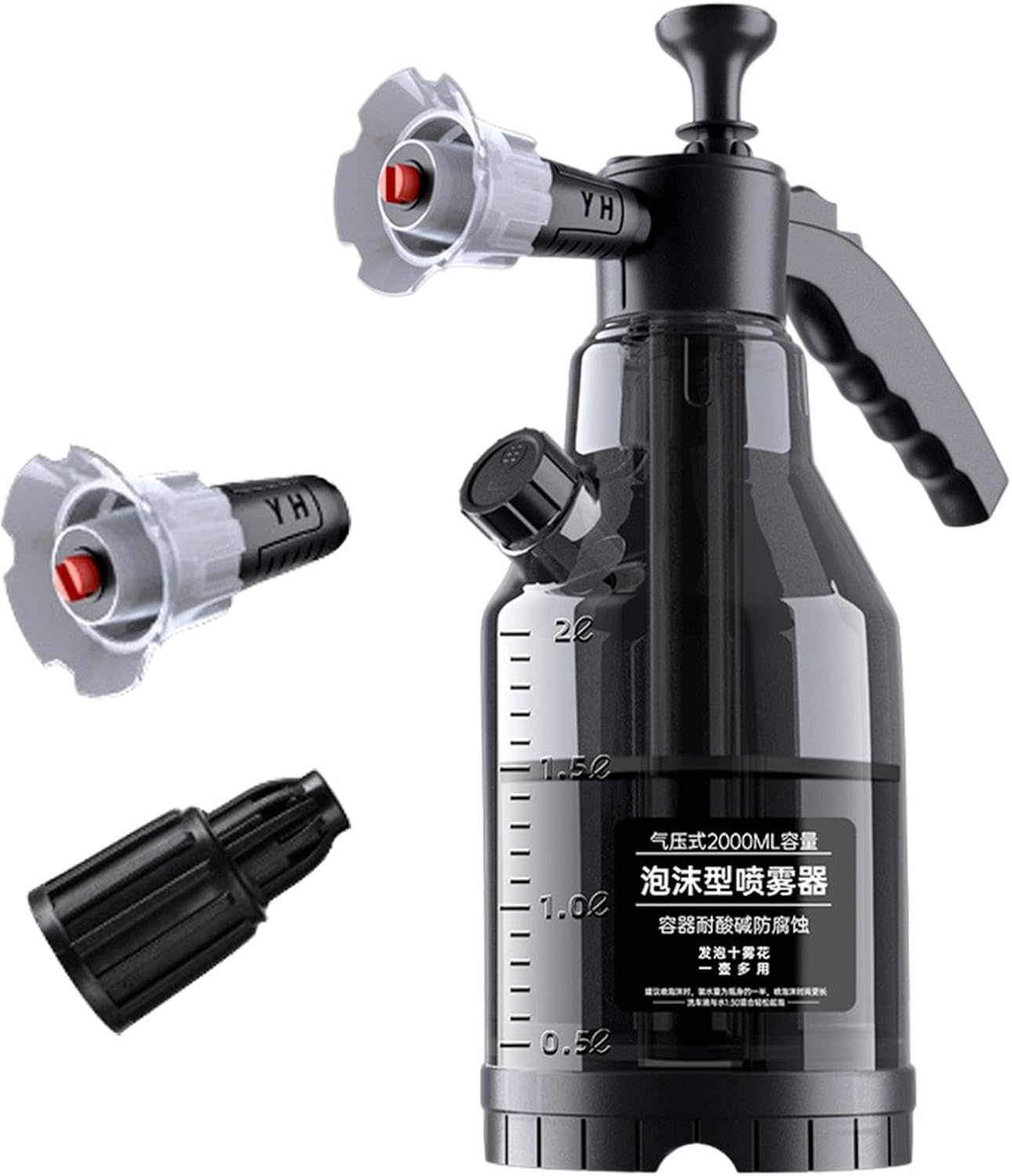 Amazon.com : Pump foaming Sprayer Hand Pressure, 2L Snow Foam Sprayer ...