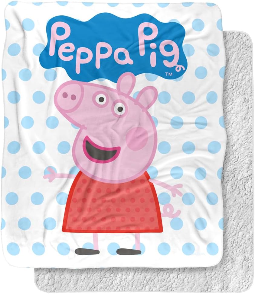 Amazon.com: Peppa Pig Blanket, 50"x60" Peppa and Logo Silky Touch ...