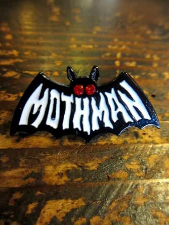 Amazon.co.jp: MOTHMAN Mothman Moth Eyes Glitter Joke Pin Badge : Toys ...