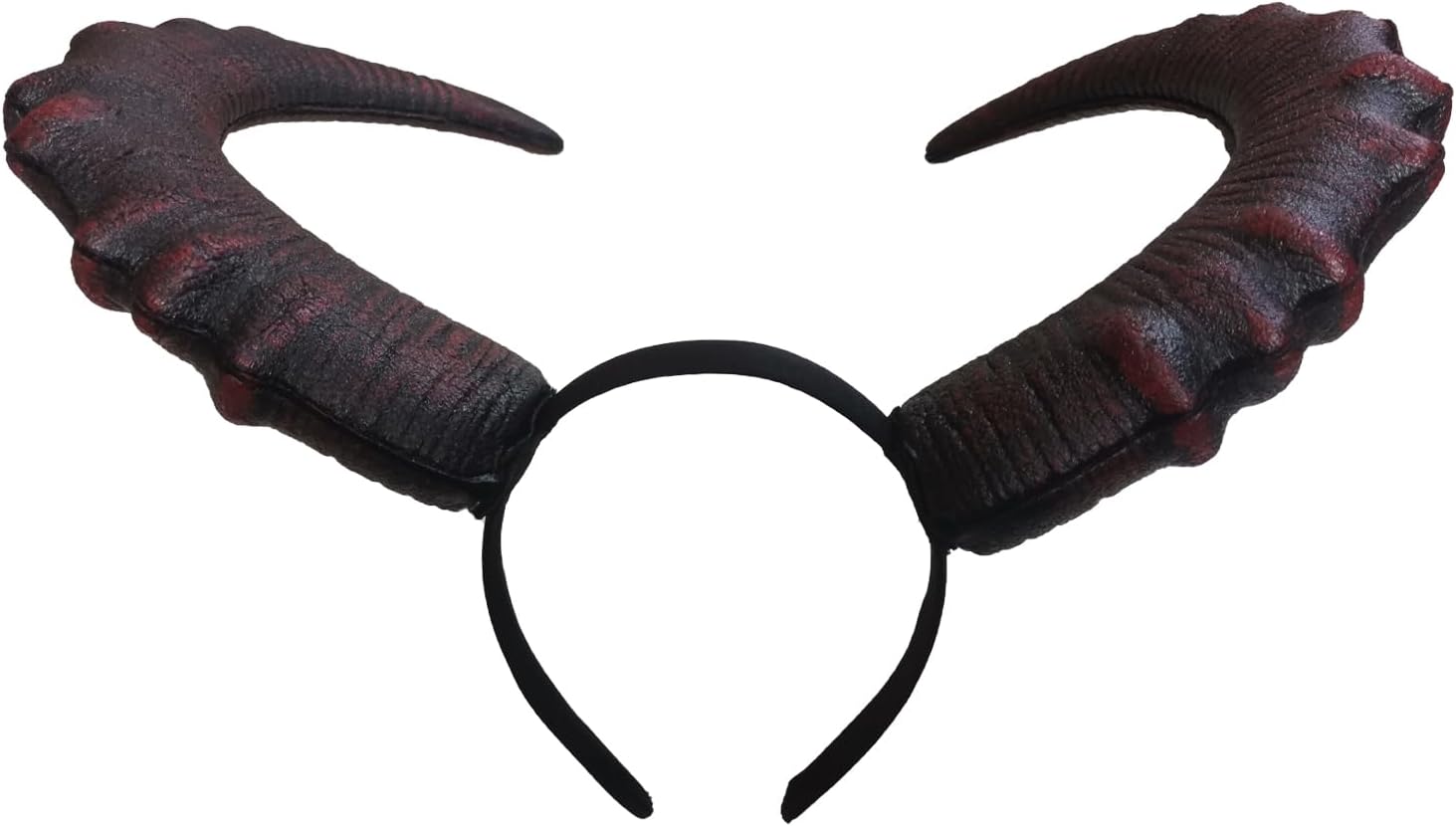 Amazon.com: Mzztino Devil Horns Headband Large Demon Cow Horn Headdress ...