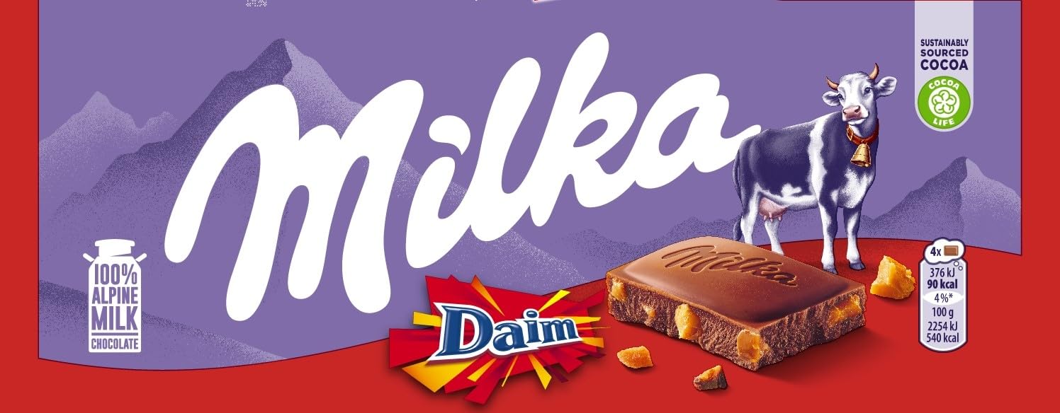 Milka Daim Advantage Package Sweets 6 Strips Of Milka Chocolate Bar