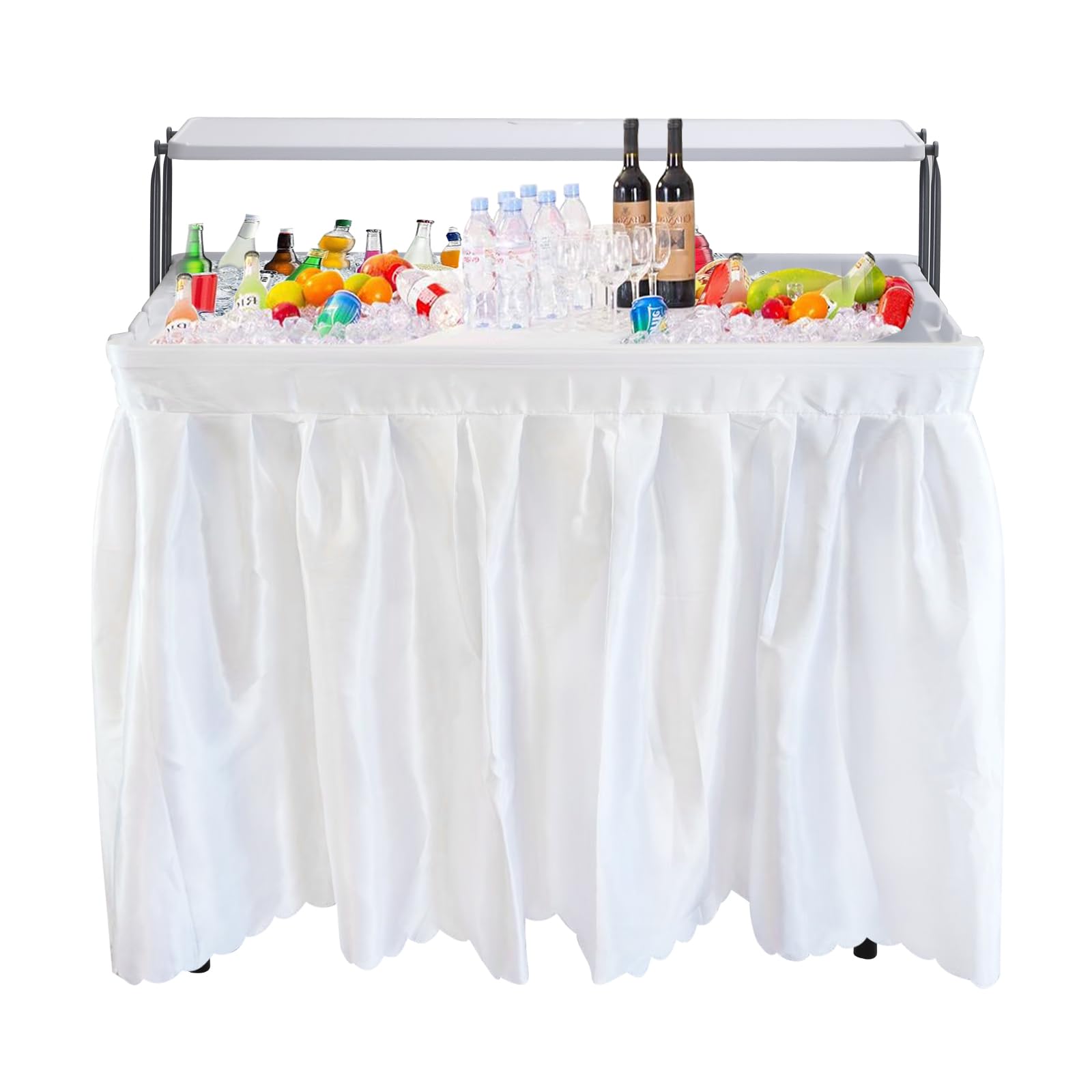 Amazon.com: Nice C 4 ft Folding Ice Table, Party Cooler, Table with ...