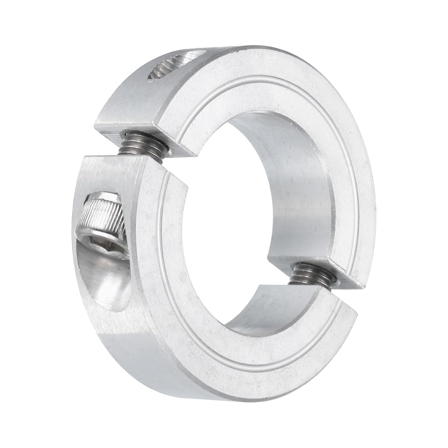 uxcell Double Split Clamp-On Shaft Collar for 1-1/8" Shaft, Two-Piece ...