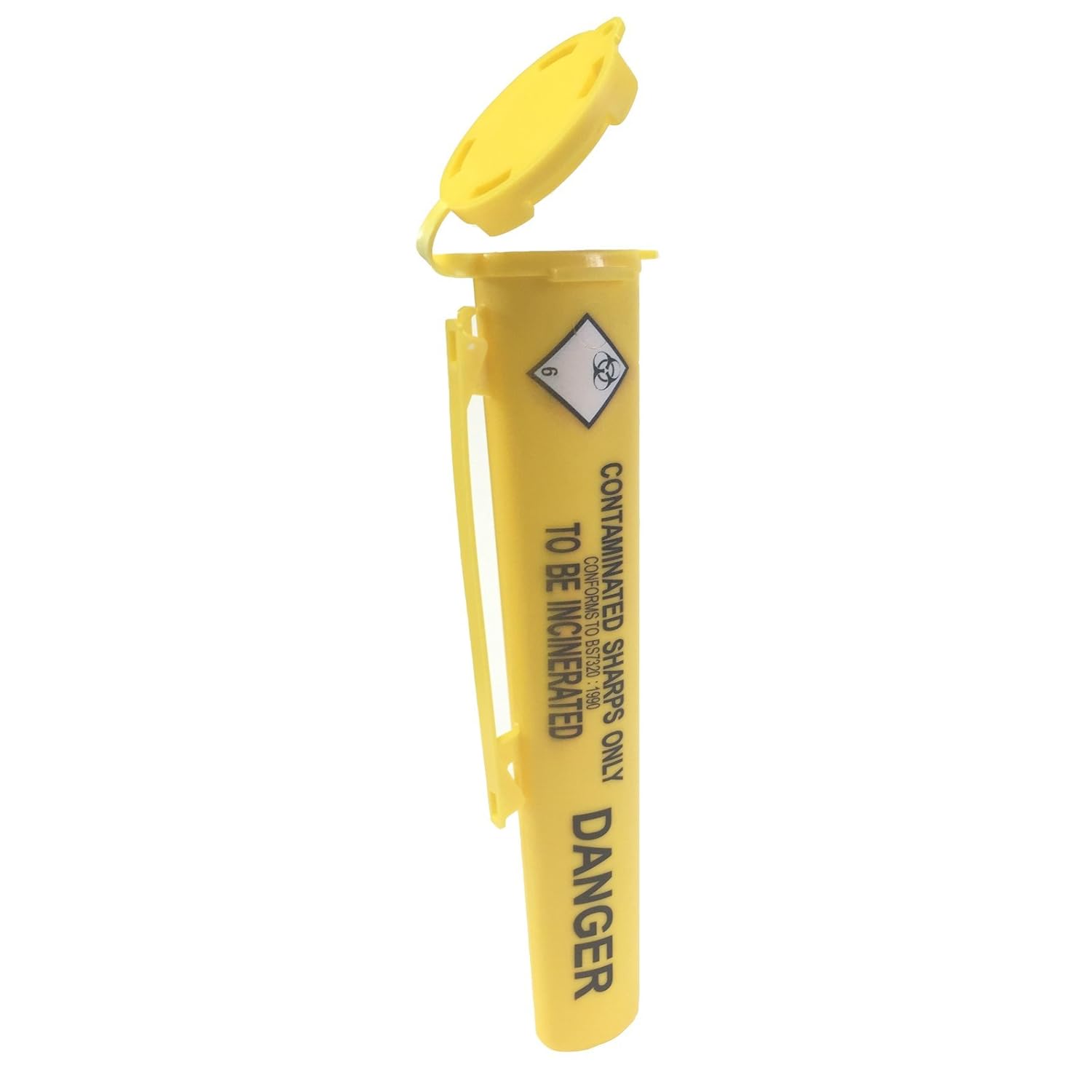 Sharpsafe 0.08L YELLOW BIO HAZARD BLADE SYRINGE NEEDLE CLINICAL ...