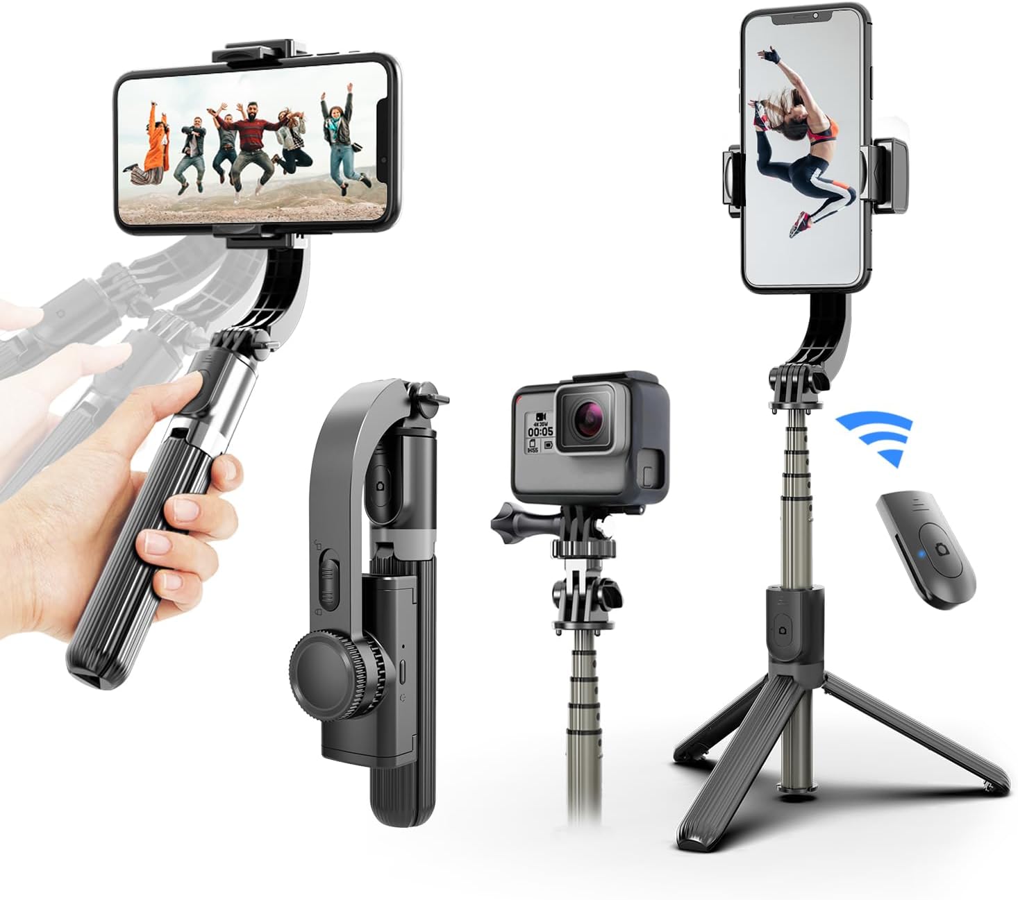 Amazon.com: Ergonomic Anti-Falling Cell Phone Vlogging Hand Grip ...