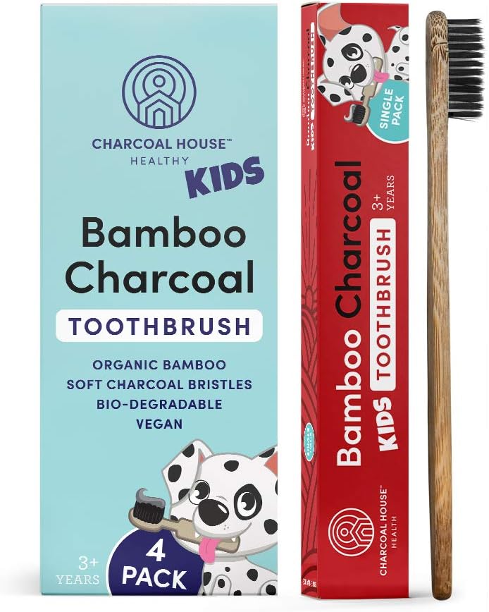 Amazon.com : Charcoal House 4-Pack Kids Organic Bamboo Charcoal ...