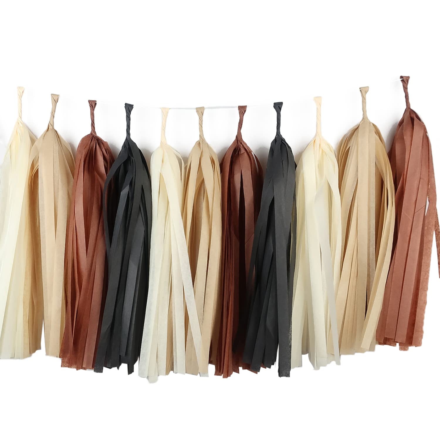 Amazon.com: 20PCS Cowboy Baby Shower Brown Tan Party Tissue Tassel ...