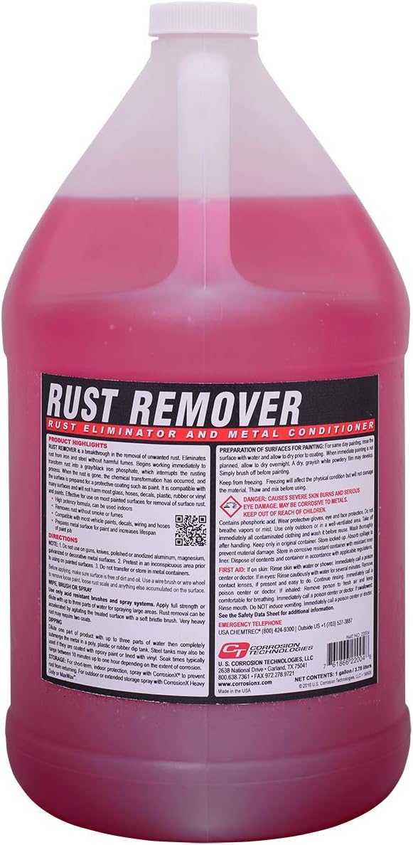 Amazon.com: Corrosion Technologies 22004 Rust Remover 1 Gallon : Automotive