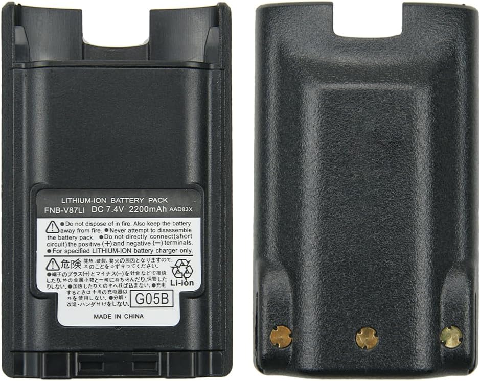 Amazon | 7.4V 2200mAh FNB-V87LI Vertex標準VX600、VX-820、VX-821、VX-824、VX ...
