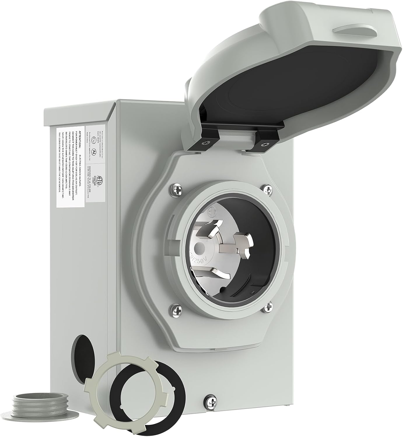 Amazon.com: RVISTA 50 Amp Generator Power Inlet Box, NEMA SS2-50P 125 ...