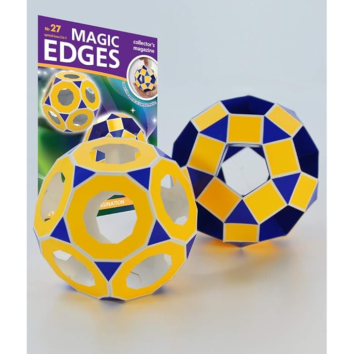 Buy Magic Edges / Archimedean Solids. 27. Polyhedra 3D Paper Model Kit ...