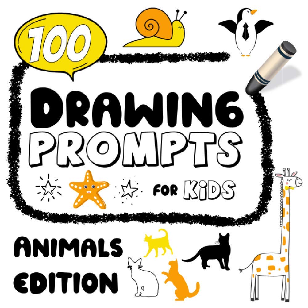 Buy Drawing Prompts For Kids: 100 Drawing Prompts Animals Edition ...