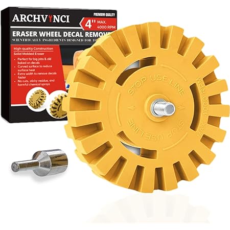 Amazon.com: Whizzy Wheel Car Decal and Sticker Remover with Drill ...