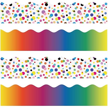 Amazon.com: Bulletin Board Borders Decorations 90 Pieces 100 Feet ...