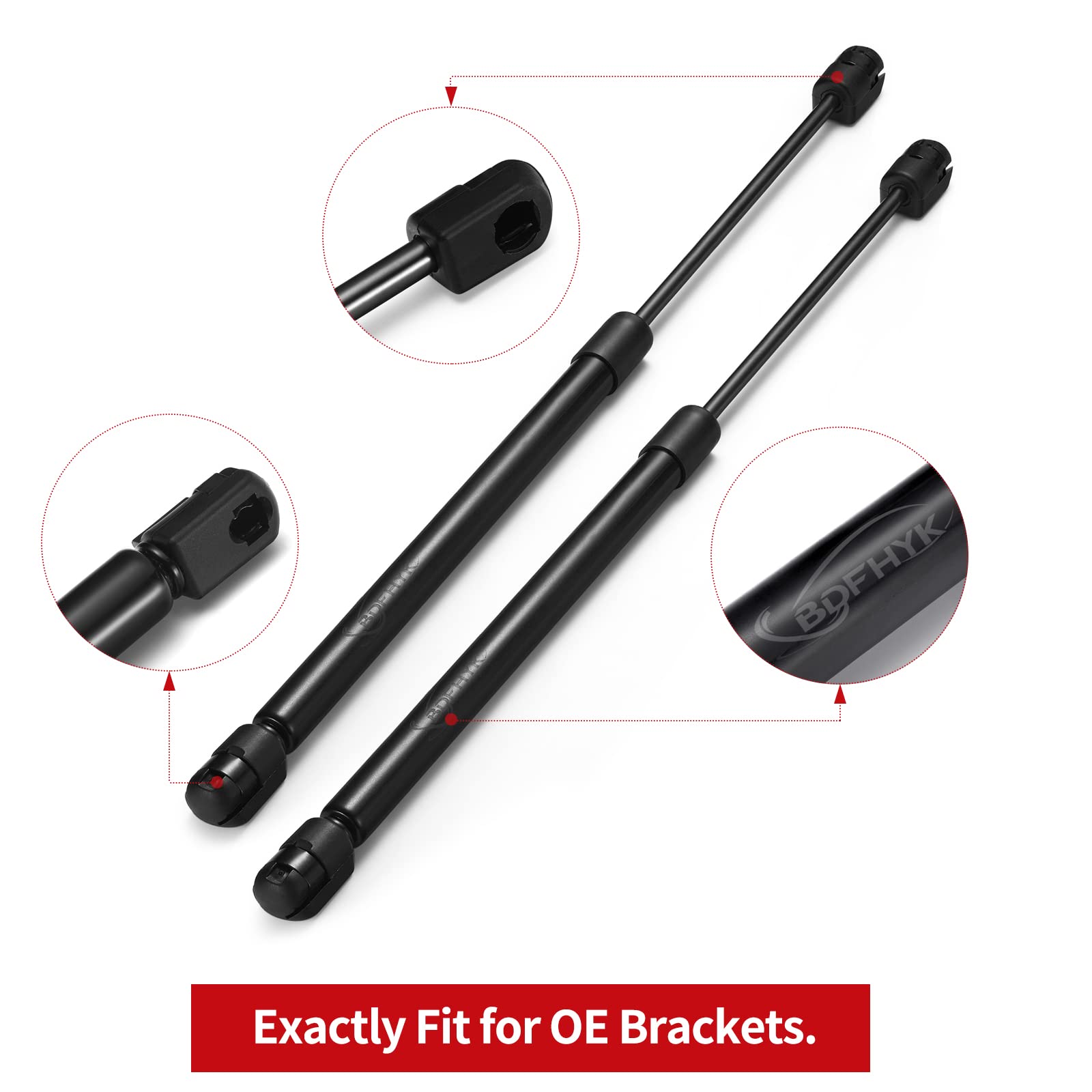 Snapklik.com : C16-06389 14 Inch 24 Lbs Truck Camper Shell Gas Shocks ...