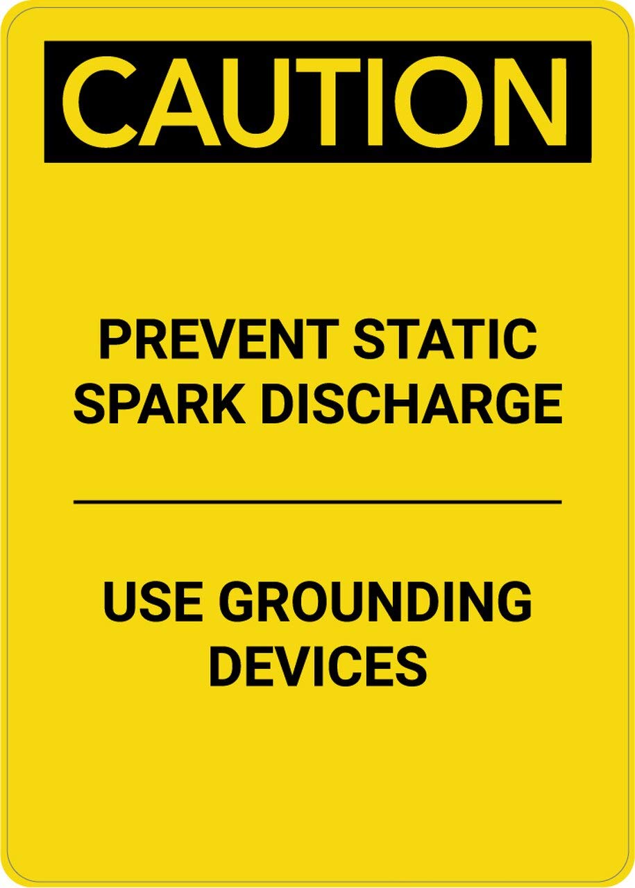 Buy Prevent Static Spark Discharge Use Grounding Devices - Portrait ...
