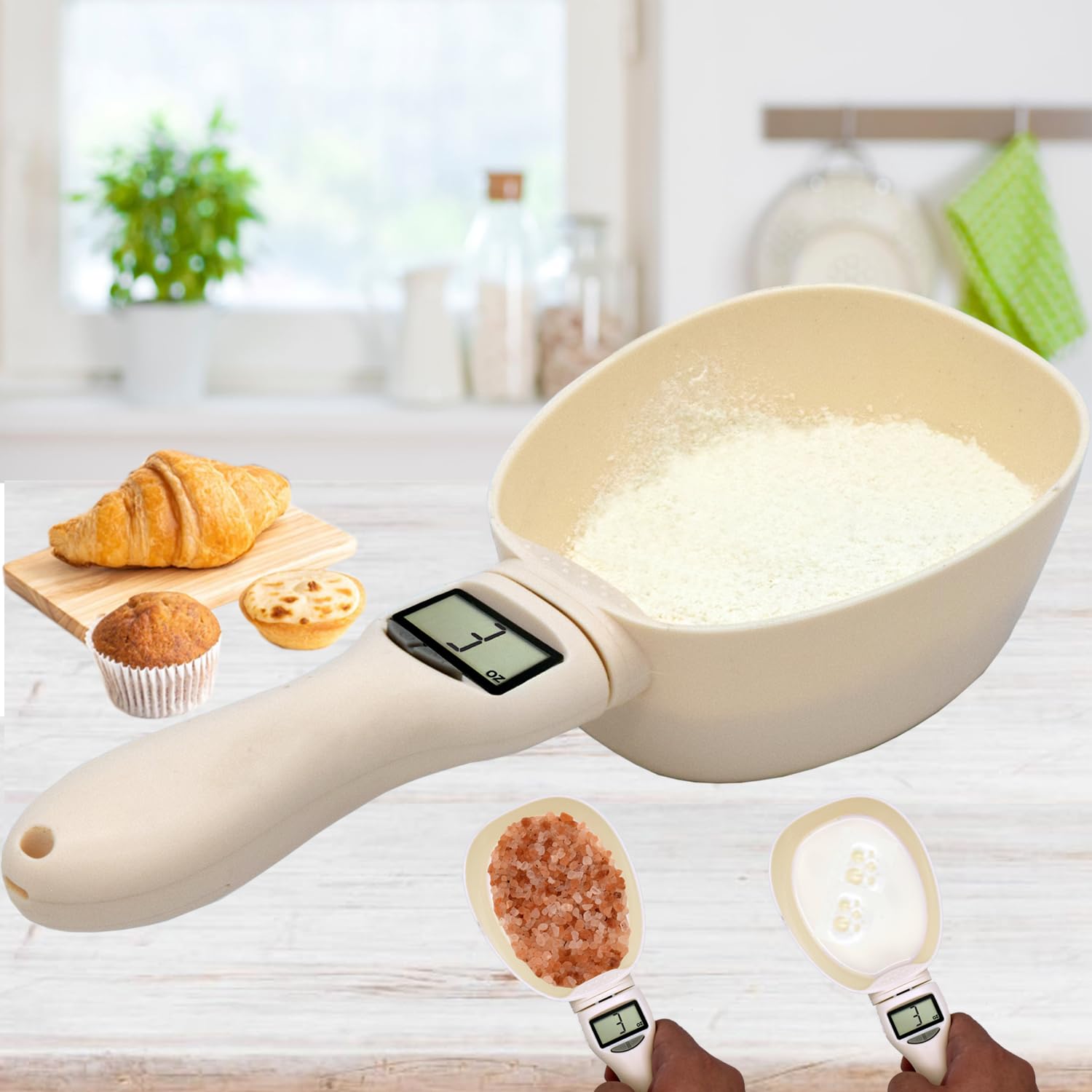 Amazon.com: Digital Food Measuring Scoop Scale - Electronic Kitchen ...