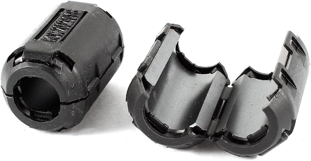 Amazon.com: uxcell 2 Pcs Black 13mm Dia Cord Ferrite Core Noise ...
