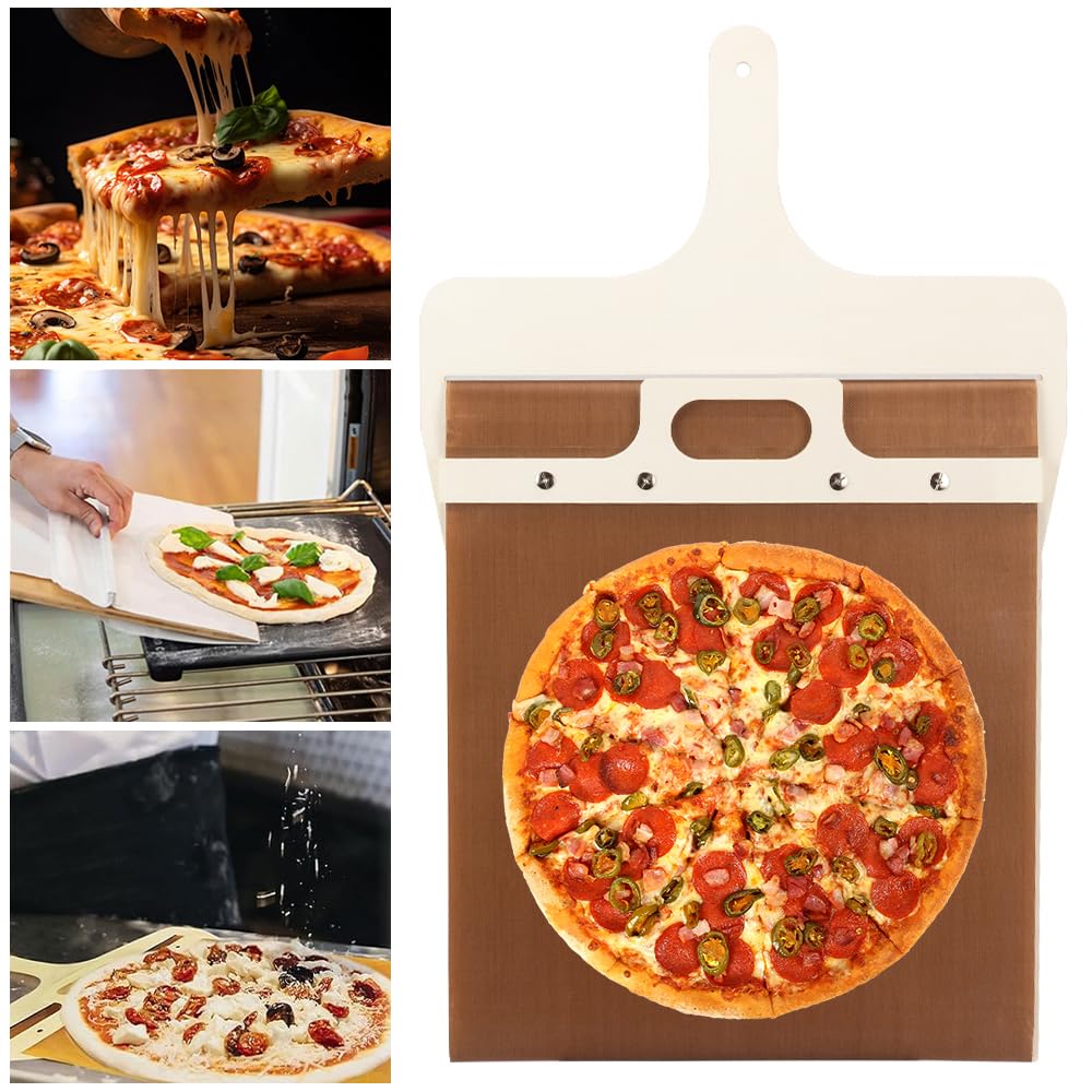 Sliding Pizza Peel, Wooden Pizza Sliding Shovel, The Pizza Peel That ...
