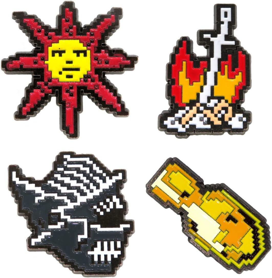 Amazon.com: Dark Souls 8-Bit Pin Set of Four : Everything Else