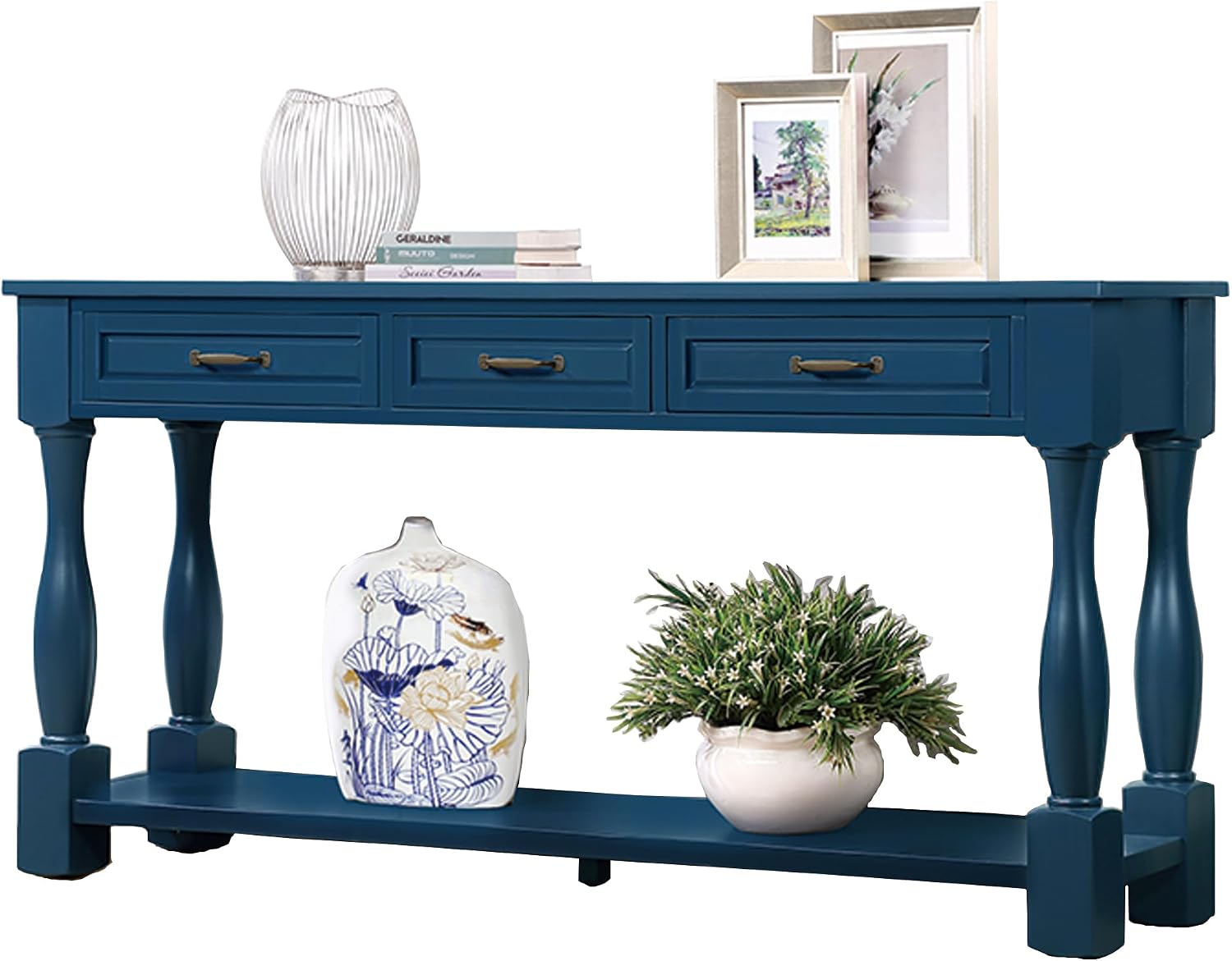 Amazon.com: LKTART Solid Wood Console Table for Entryway,Long Sofa ...