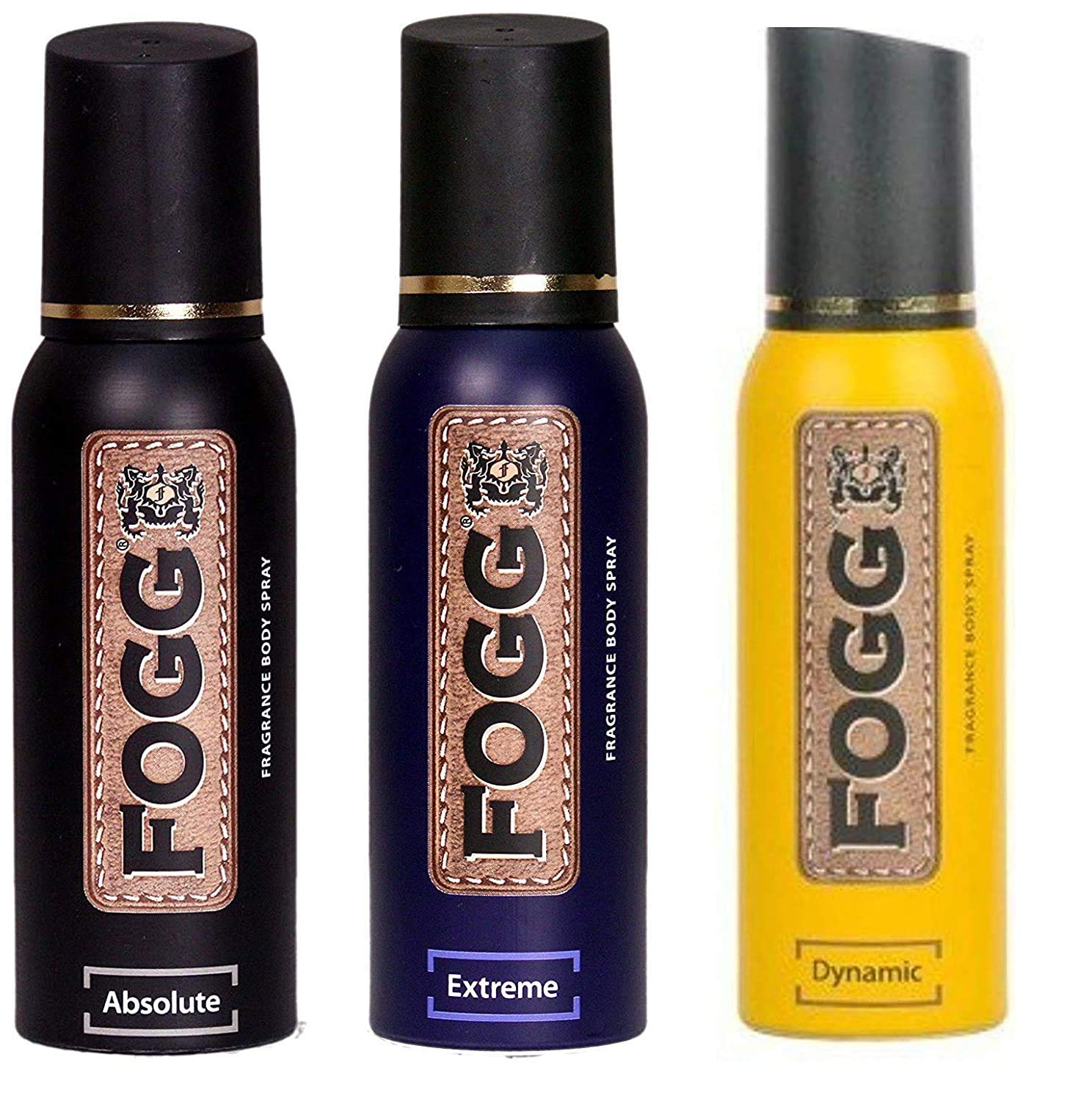 Buy Fogg Absolute & Extreme & Dynamic Fragrance Body Spray For Men(Pack ...