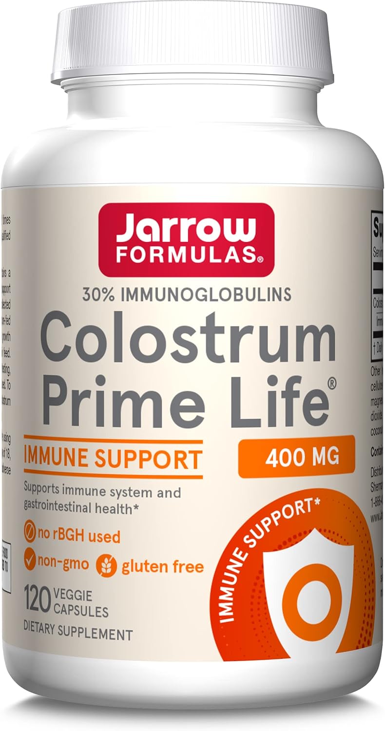 Jarrow Formulas Colostrum Prime Life (500mg, 120 Capsules) : Buy Online ...