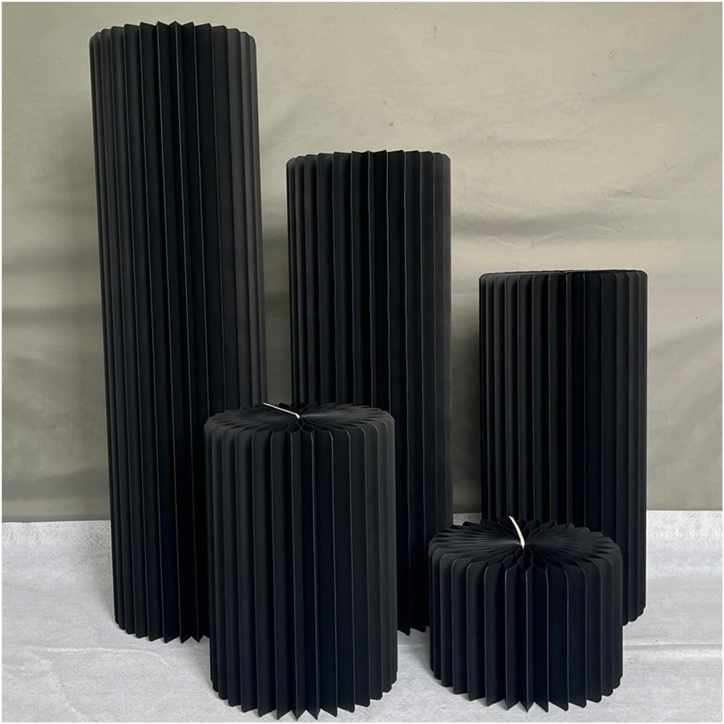 Amazon.com: XLIHAWY Foldable Paper Columns Display Pedestals Stands ...
