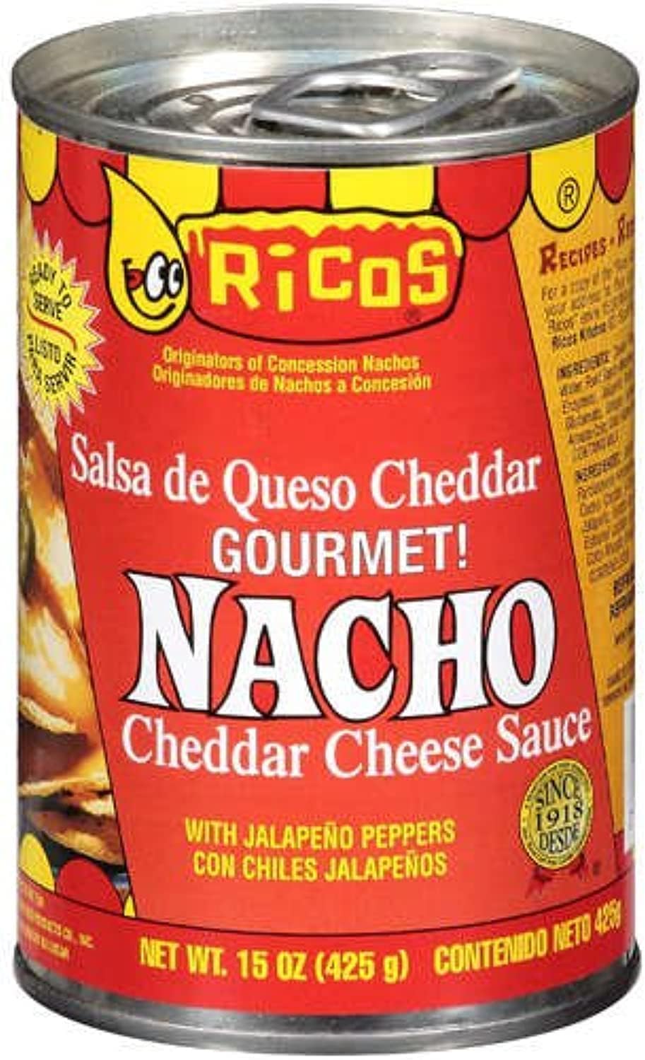 Amazon.com: Rico's Cheese Sauce 15oz Can (Pack of 6) Choose Flavor ...