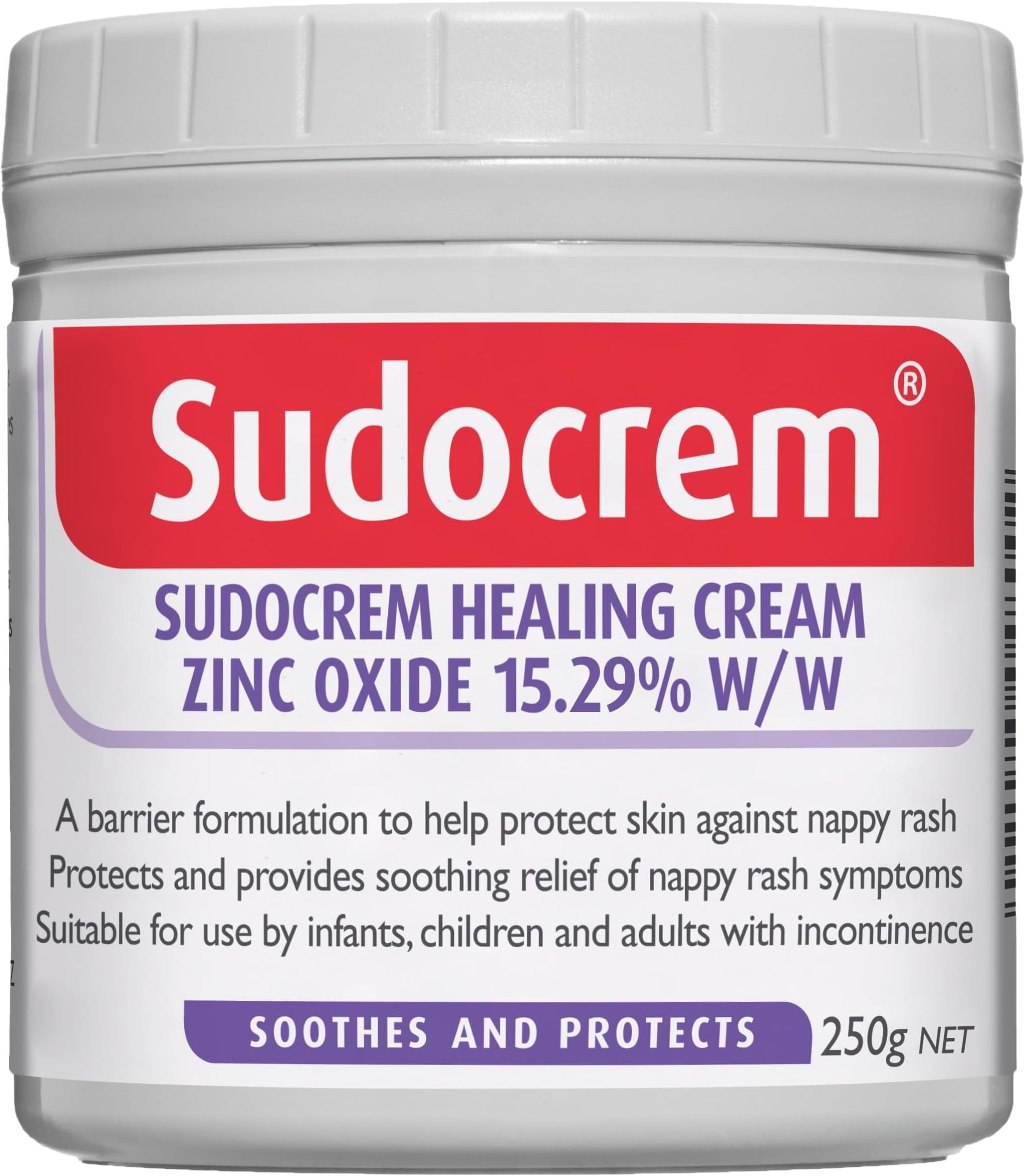 SUDOCREM - Healing Cream | Soothes & Protects against Nappy Rash | 250g ...