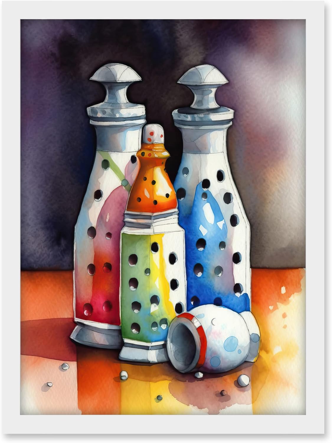 Amazon.com: Artery8 Salt And Pepper Ceramic Shakers Modern Folk Art ...