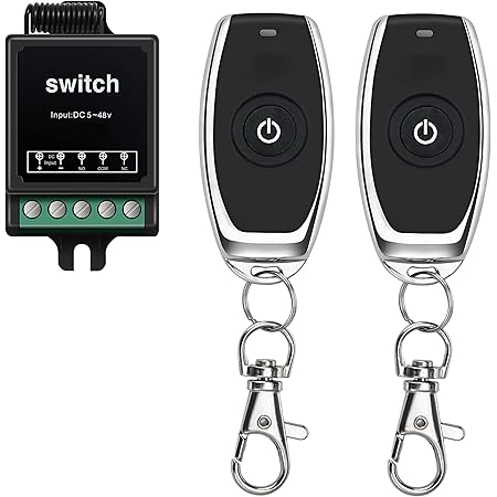 eMylo DC 12V 2CH RF Relay Smart Wireless Remote Control Light Switch ...