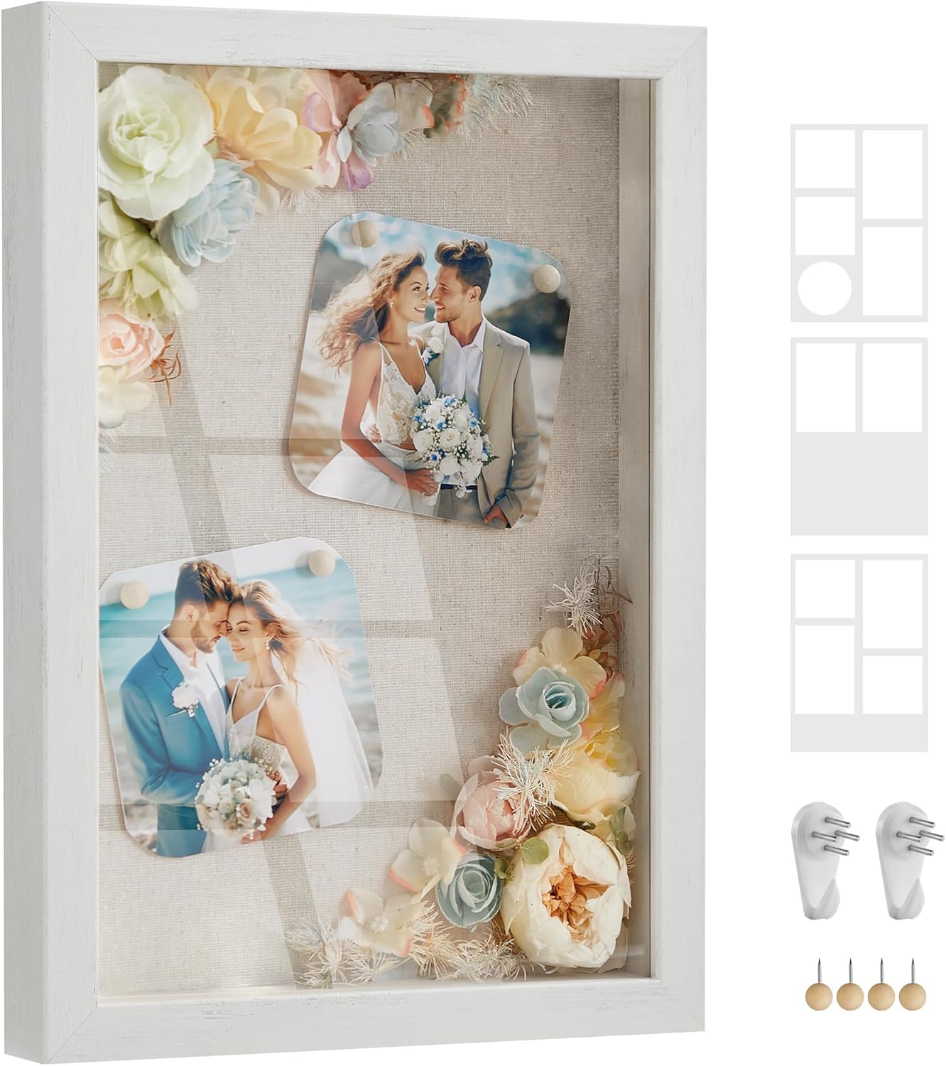 Amazon.com - SONGMICS A4 Shadow Box Frame, 1.3-Inch Deep Memory Display ...