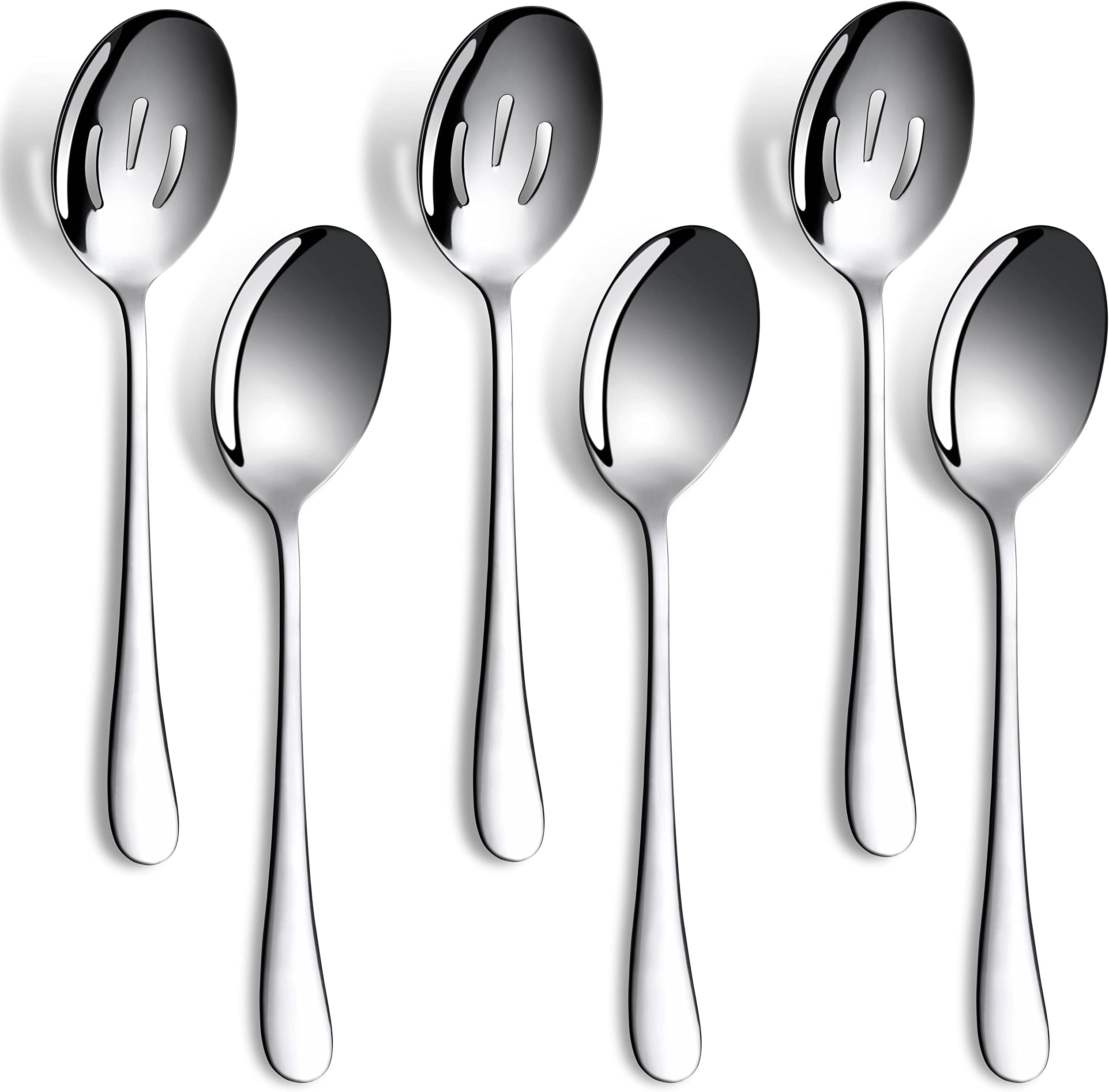 Amazon.com | Cornucopia Stainless Steel X-Large Serving Spoons (2-Pack ...