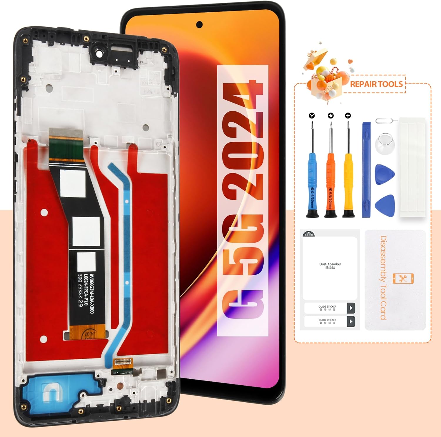 Amazon.com: Screen for Motorola Moto G 5G 2024 Screen Replacement for ...
