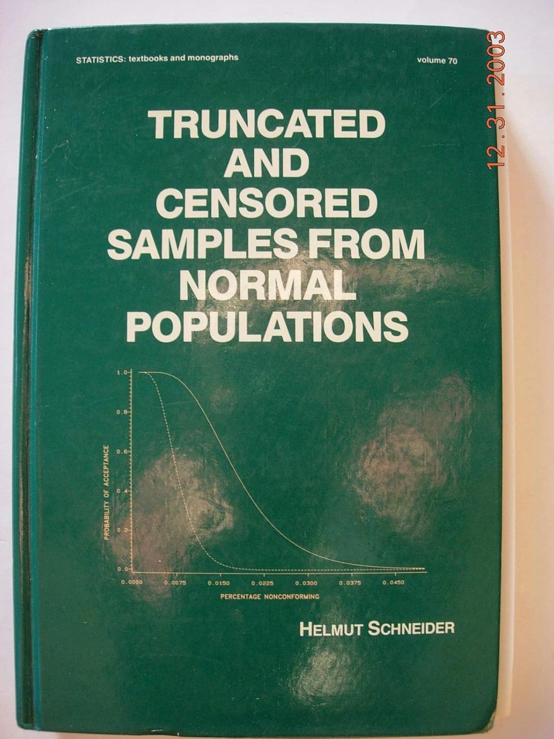 Amazon.com: Truncated and Censored Samples from Normal Populations ...