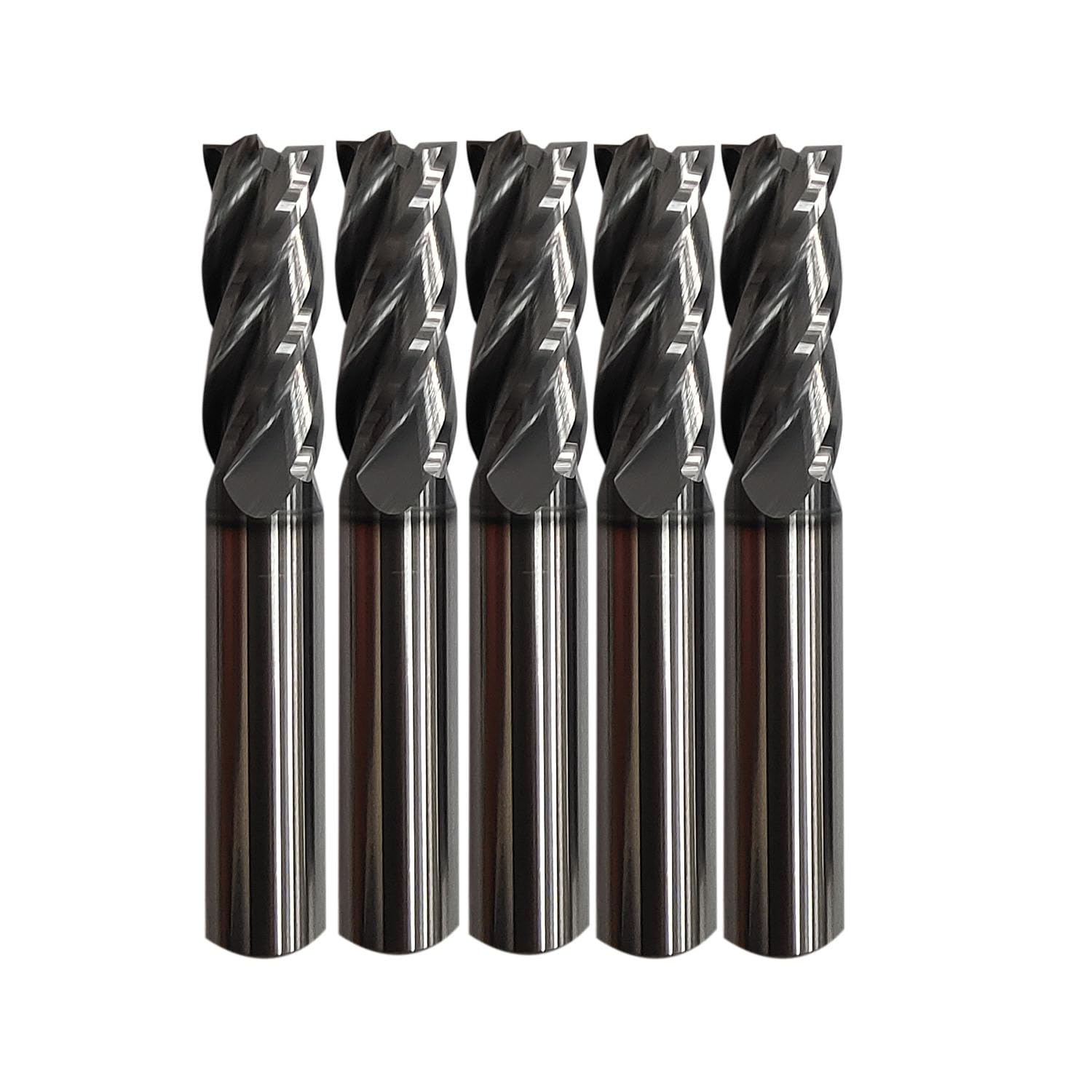 End Mill Cutter Set 5-Piece 3/32 Carbide End Mill Set - 4 Flute ALTiN ...